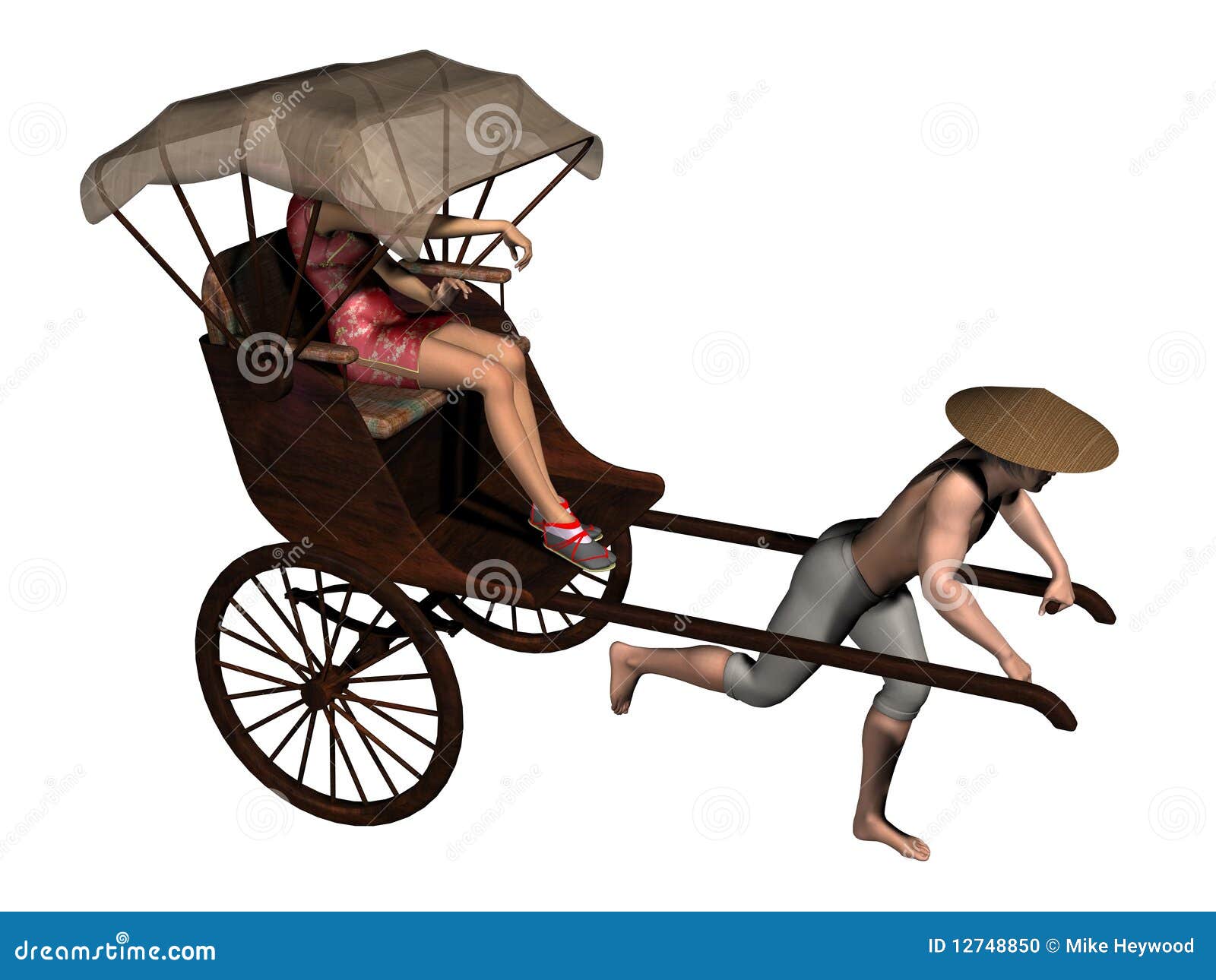 Rickshaw Vector Illustration | CartoonDealer.com #30293248