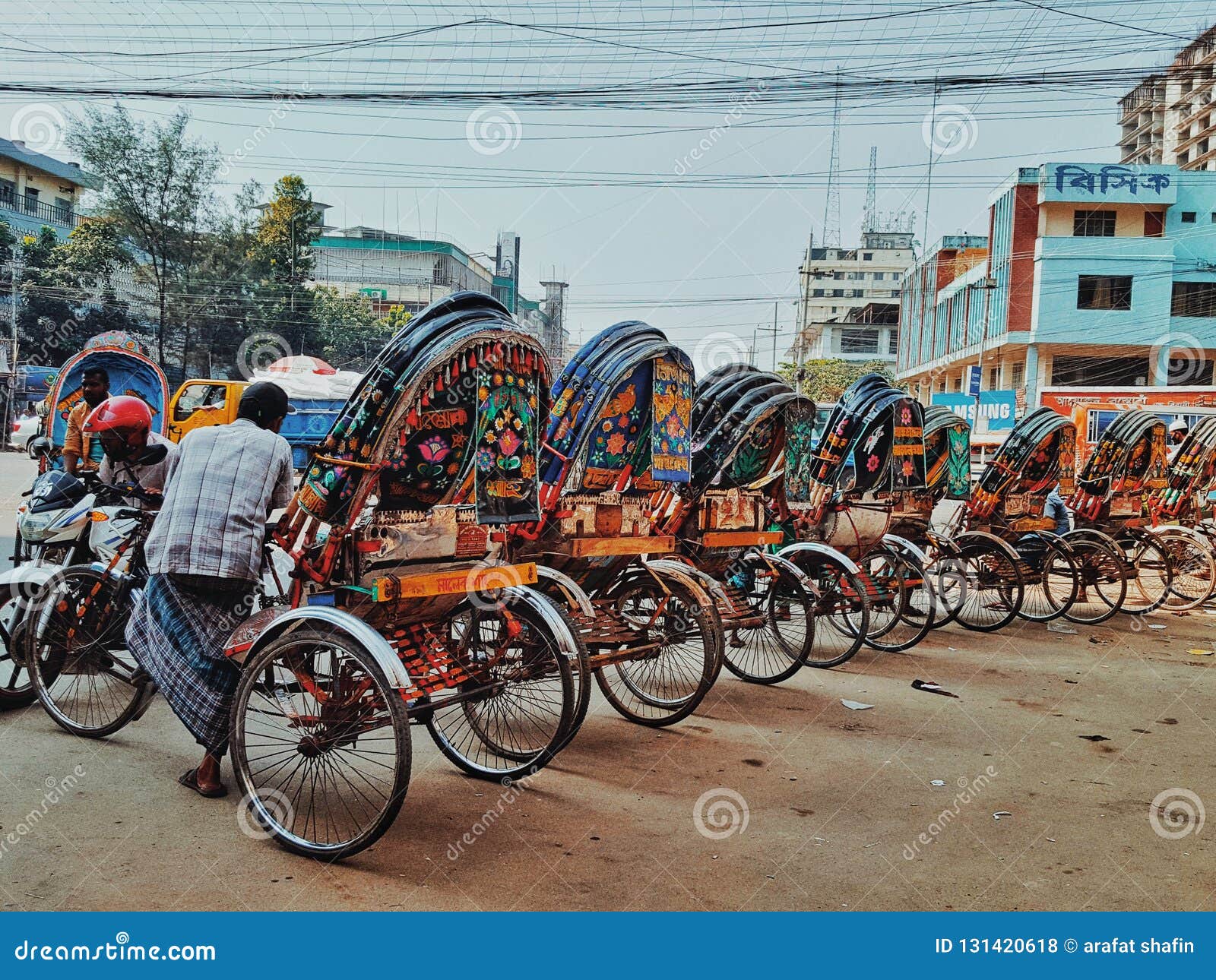 Rickshaw Pullers Editorial Image | CartoonDealer.com #123237010