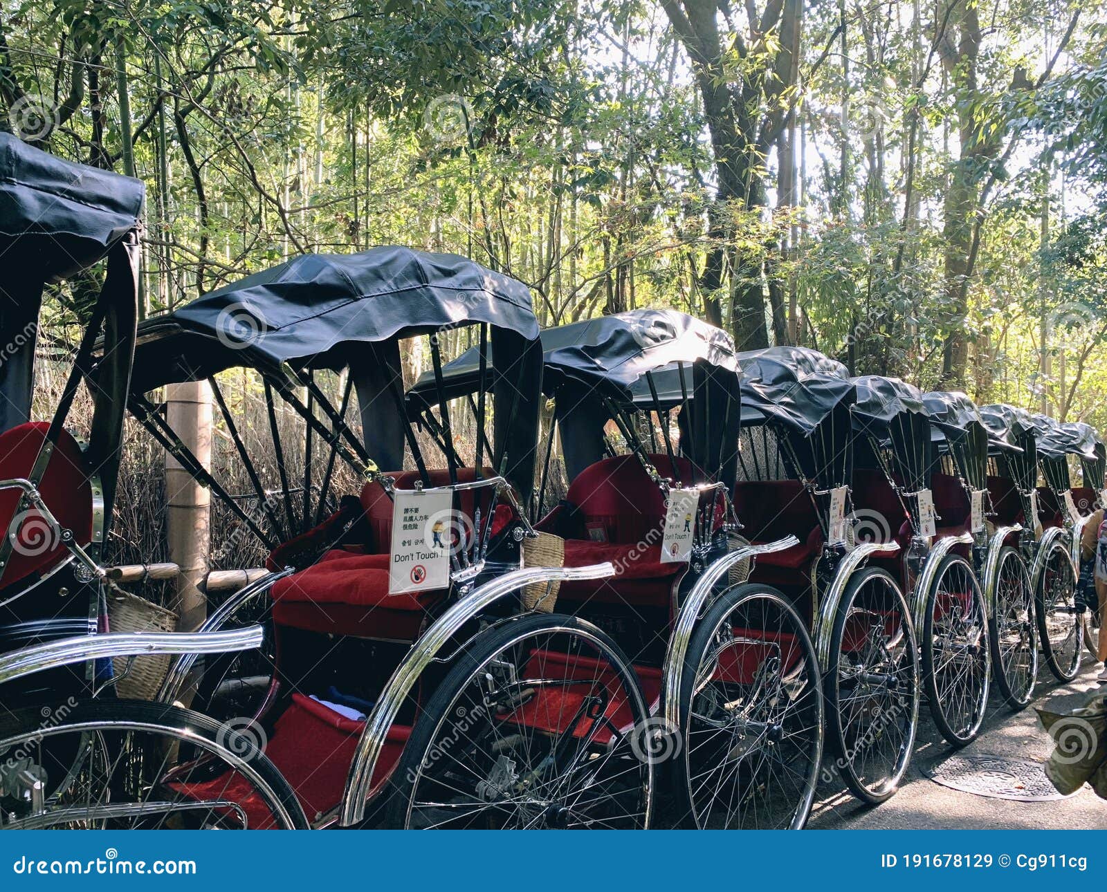 Rickshaw Ride Arashiyama stock image. Image of culture - 191678129
