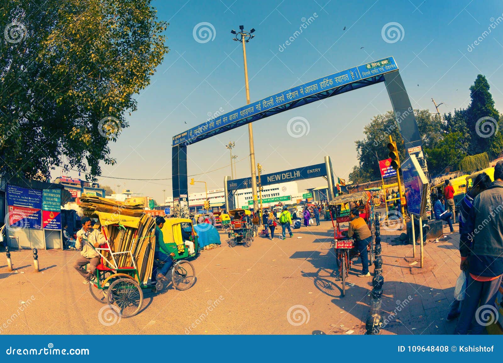 Rickshaw Rides with a Stack of Cardboard Boxes Editorial Stock Photo ...
