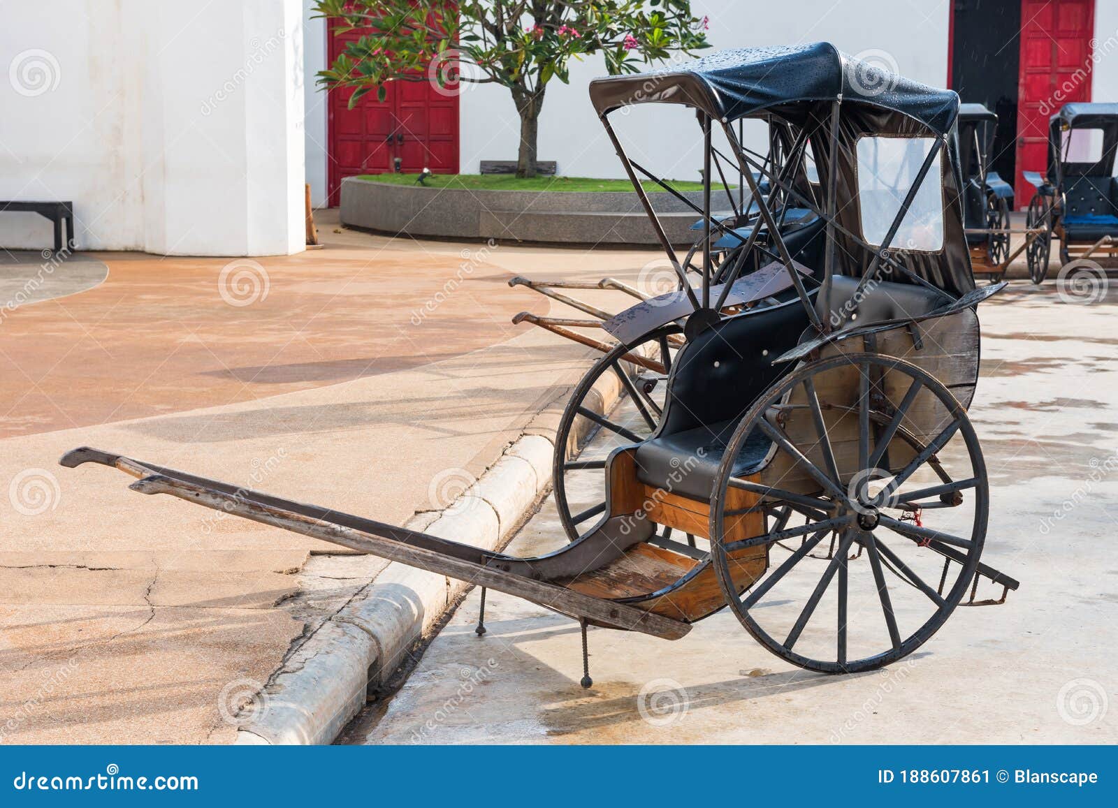 Rickshaw in Thai Ancient Town Stock Image - Image of muang, thailand ...