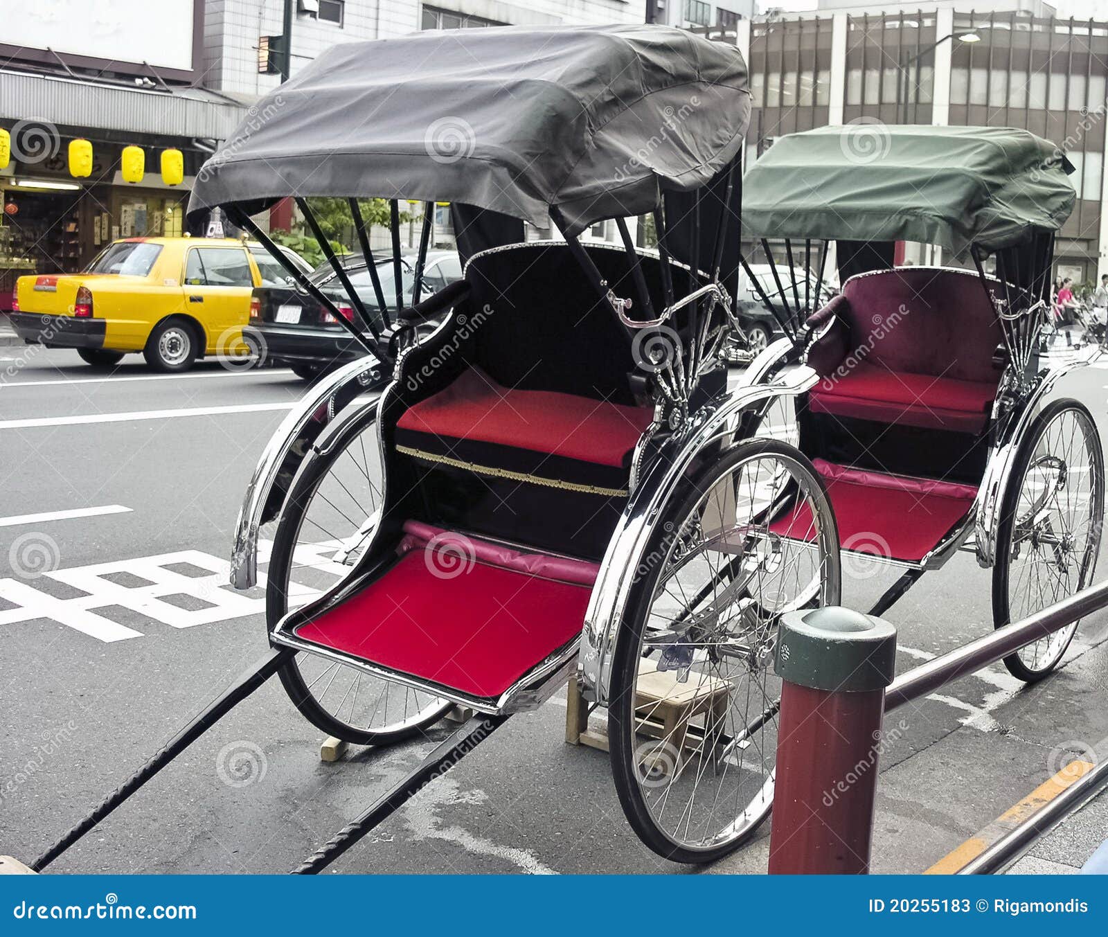 Rickshaw in urban style stock image. Image of urban, people - 20255183