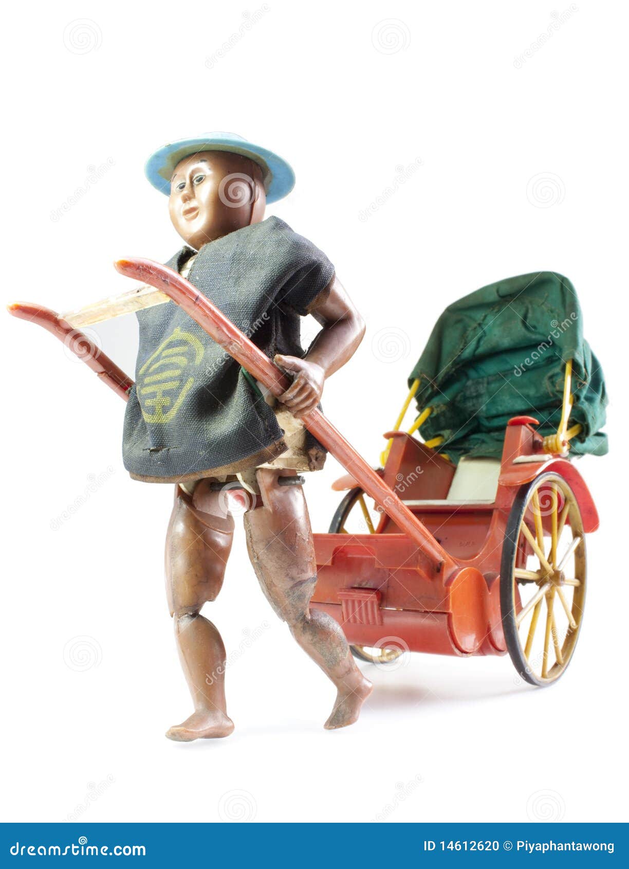 Rickshaw - vintage toy stock photo. Image of rickshaw - 14612620