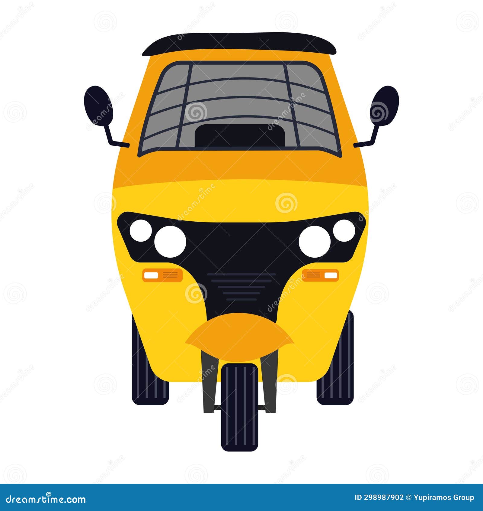 Rickshaw yellow design stock illustration. Illustration of indian ...