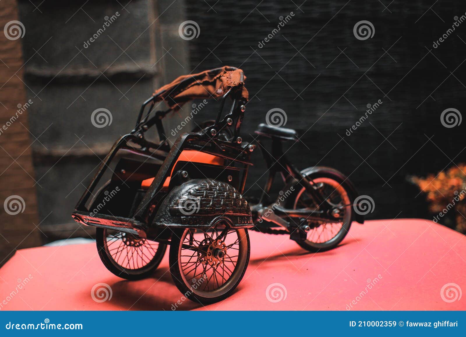 Miniature Brass Rickshaw Traditional Tranportation Stock Image - Image ...