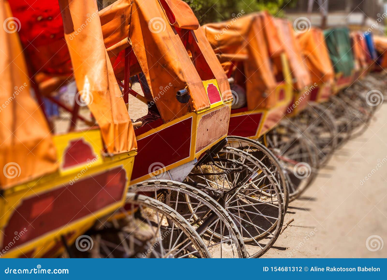 Rickshaws stock photo. Image of drive, cart, business - 154681312