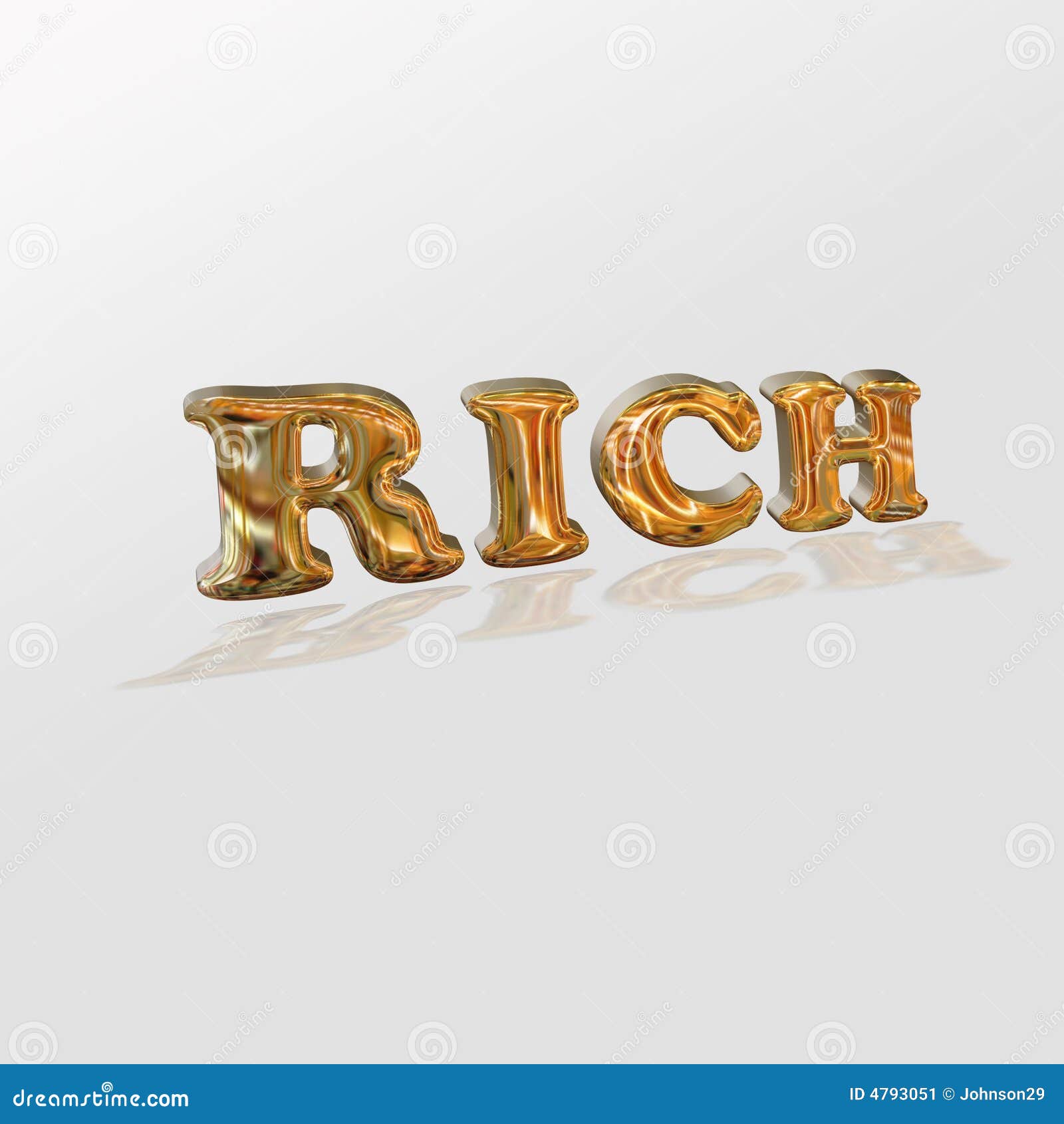 Ricos de la palabra stock de ilustración. Ilustración de volumen - 4793051