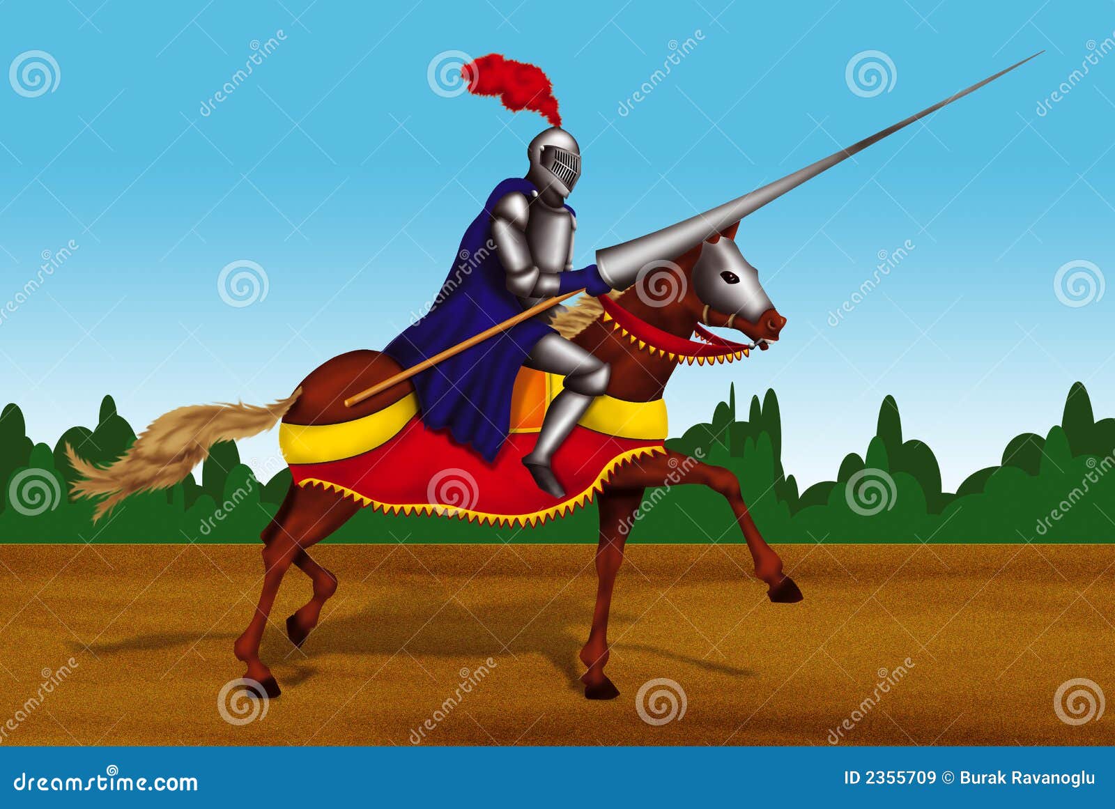 Ridder stock illustratie. Illustration of strijd, ridder - 2355709