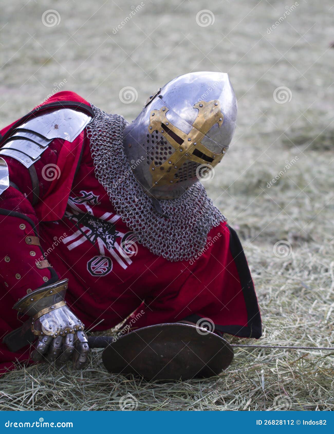 Ridder stock foto. Image of chivalerie, mantel, conflict - 26828112