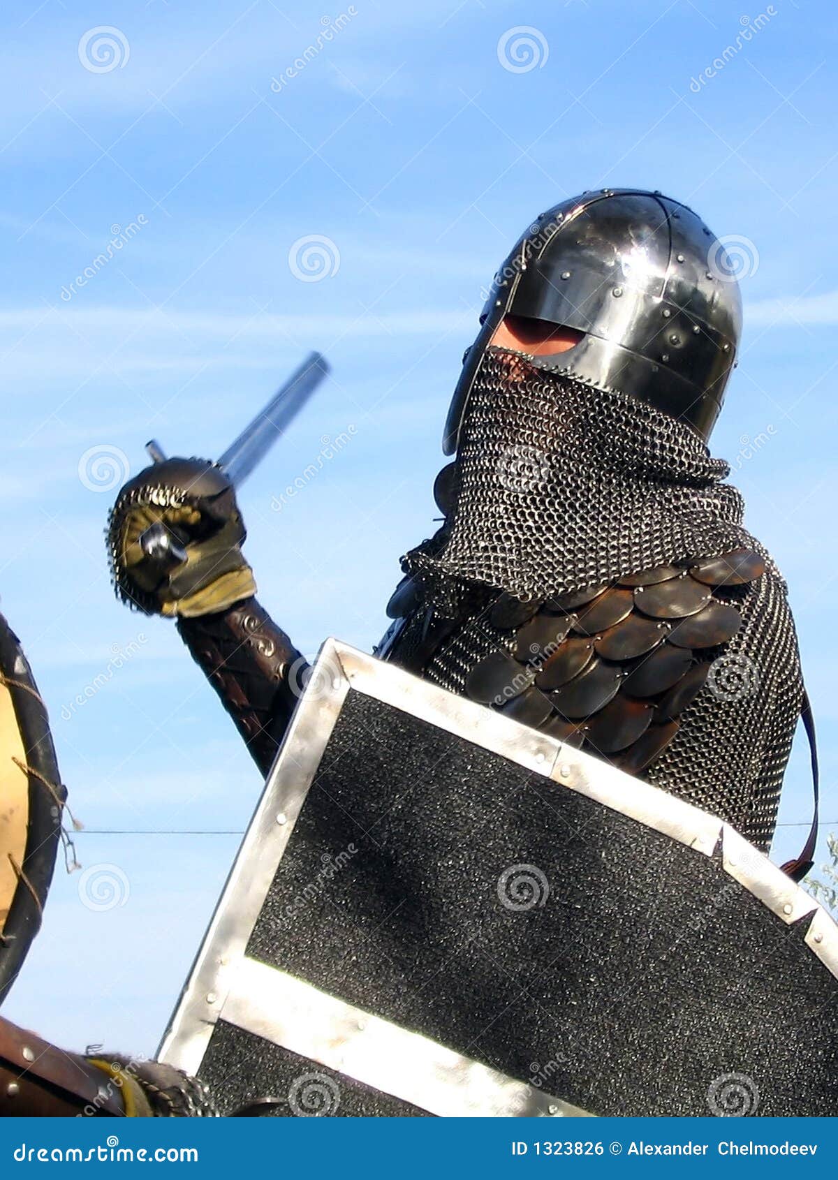 Ridder en uitrusting 12 stock foto. Image of schild, laag - 1323826
