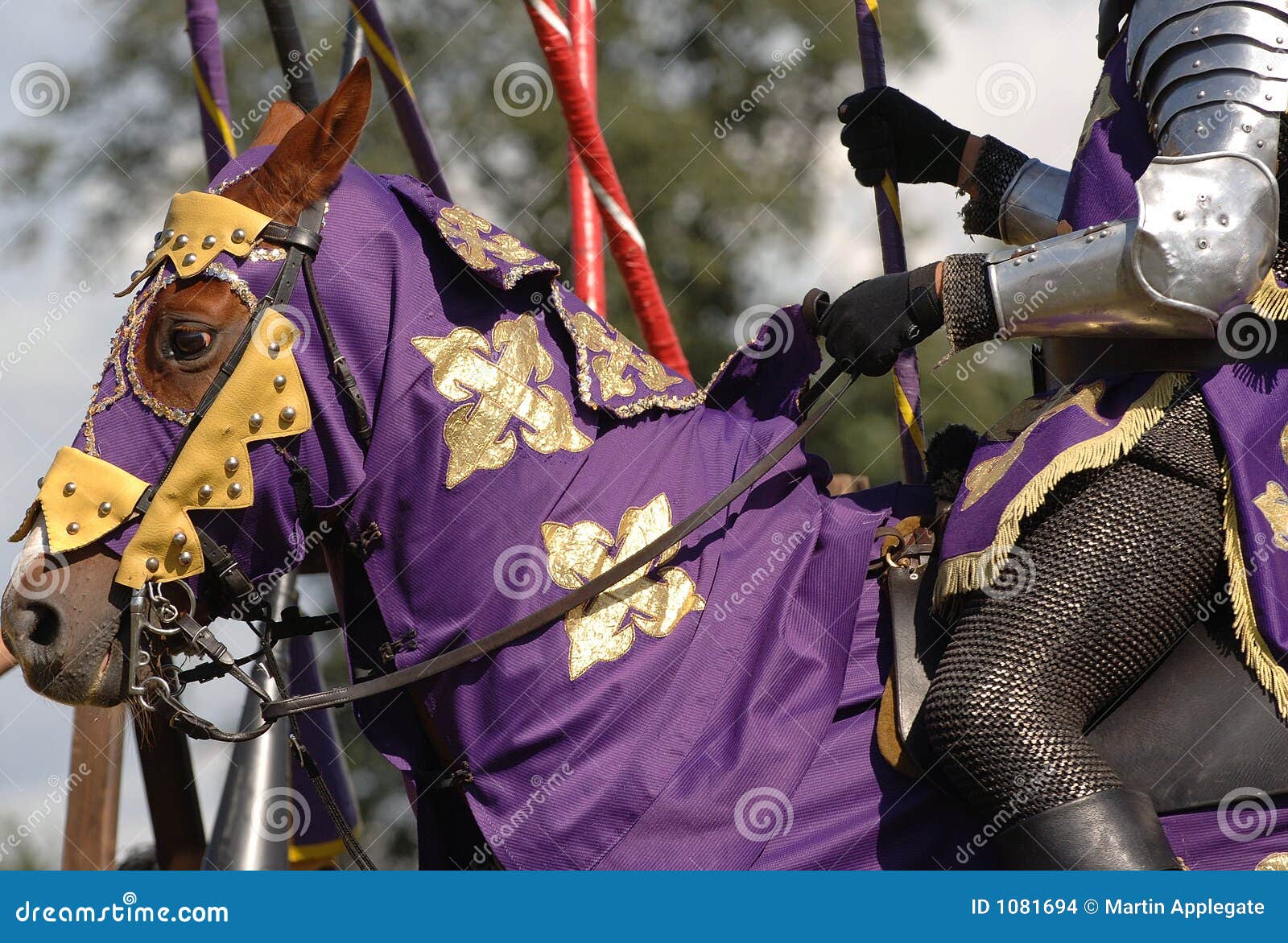 Ridder op paard #1 stock foto. Image of toonbeeld, toernooien - 1081694