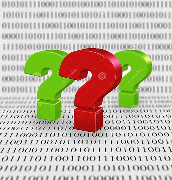 Riddles of Modern Technologies Stock Illustration - Illustration of ...