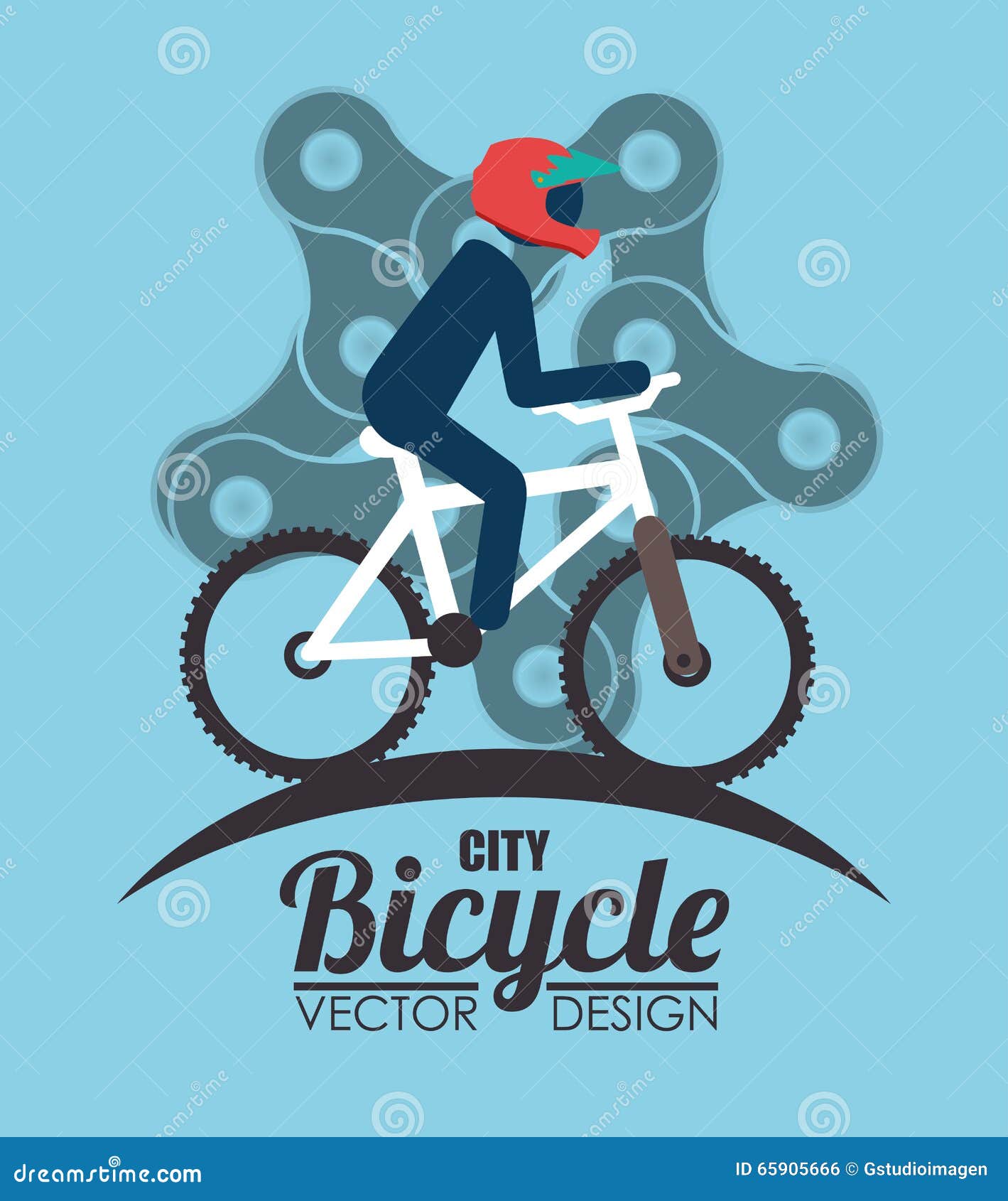 Ride a bike stock vector. Illustration of delivery, drive - 65905666