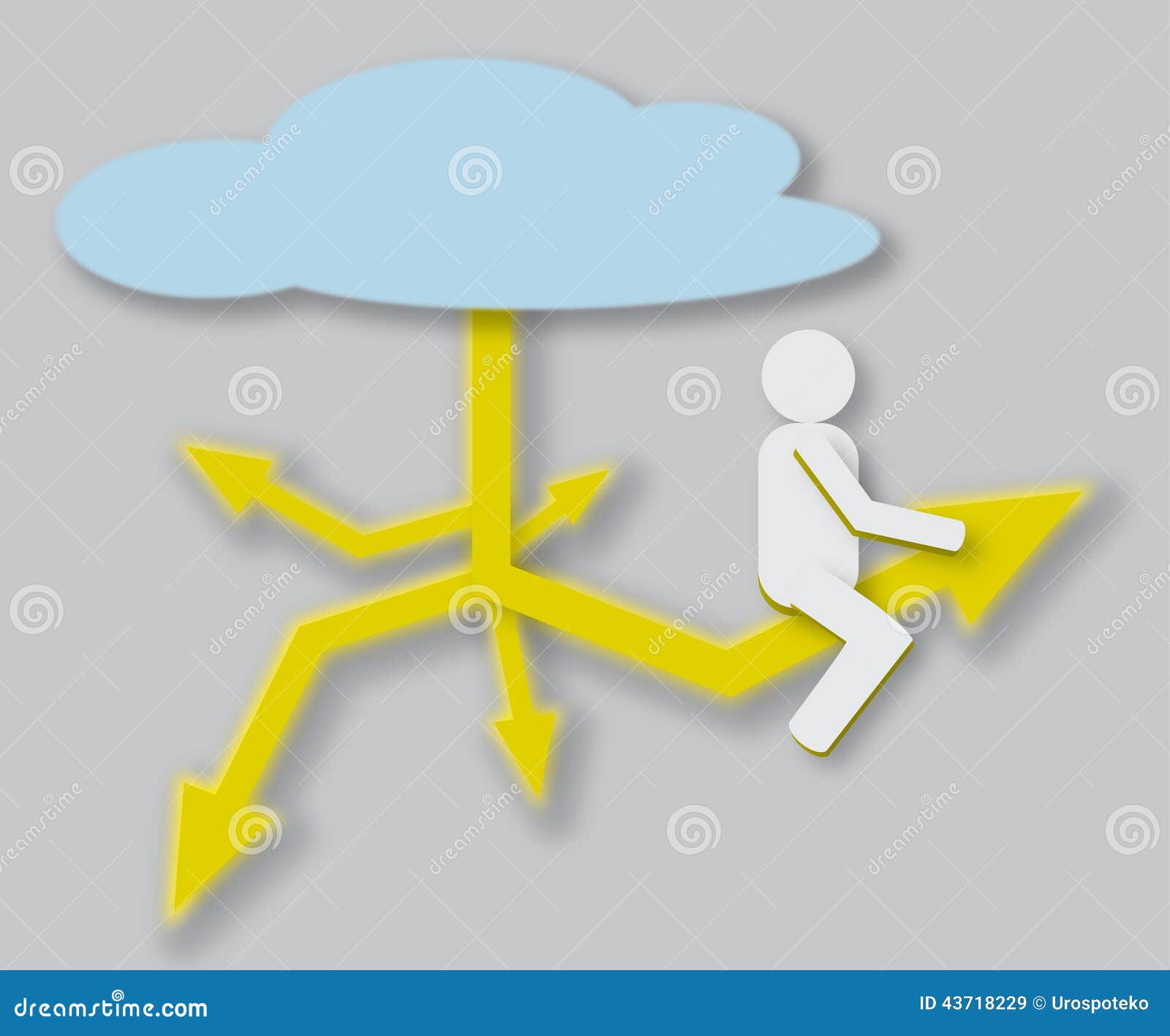 Ride the lightning stock vector. Illustration of electricity - 43718229