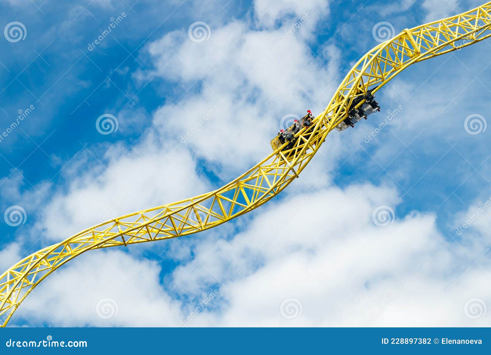 Ride Roller Coaster in Motion in Amusement Park Editorial Photography ...