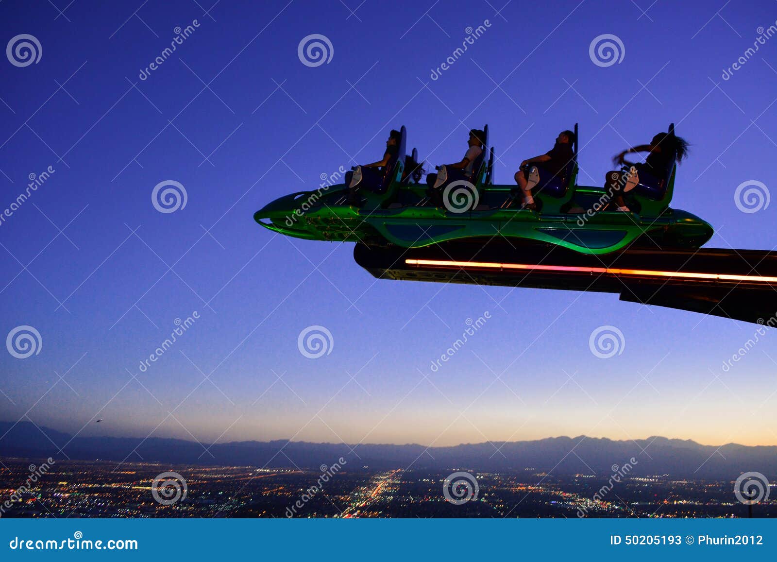 Stratosphere Rides At Night