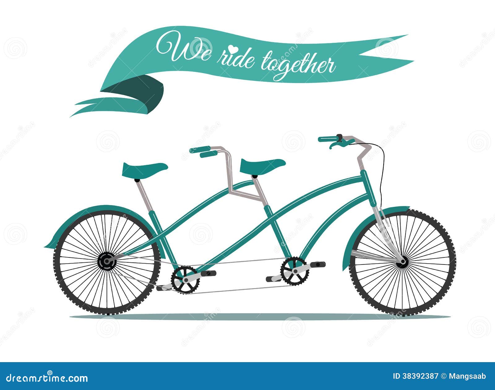 We ride together. stock vector. Illustration of template - 38392387