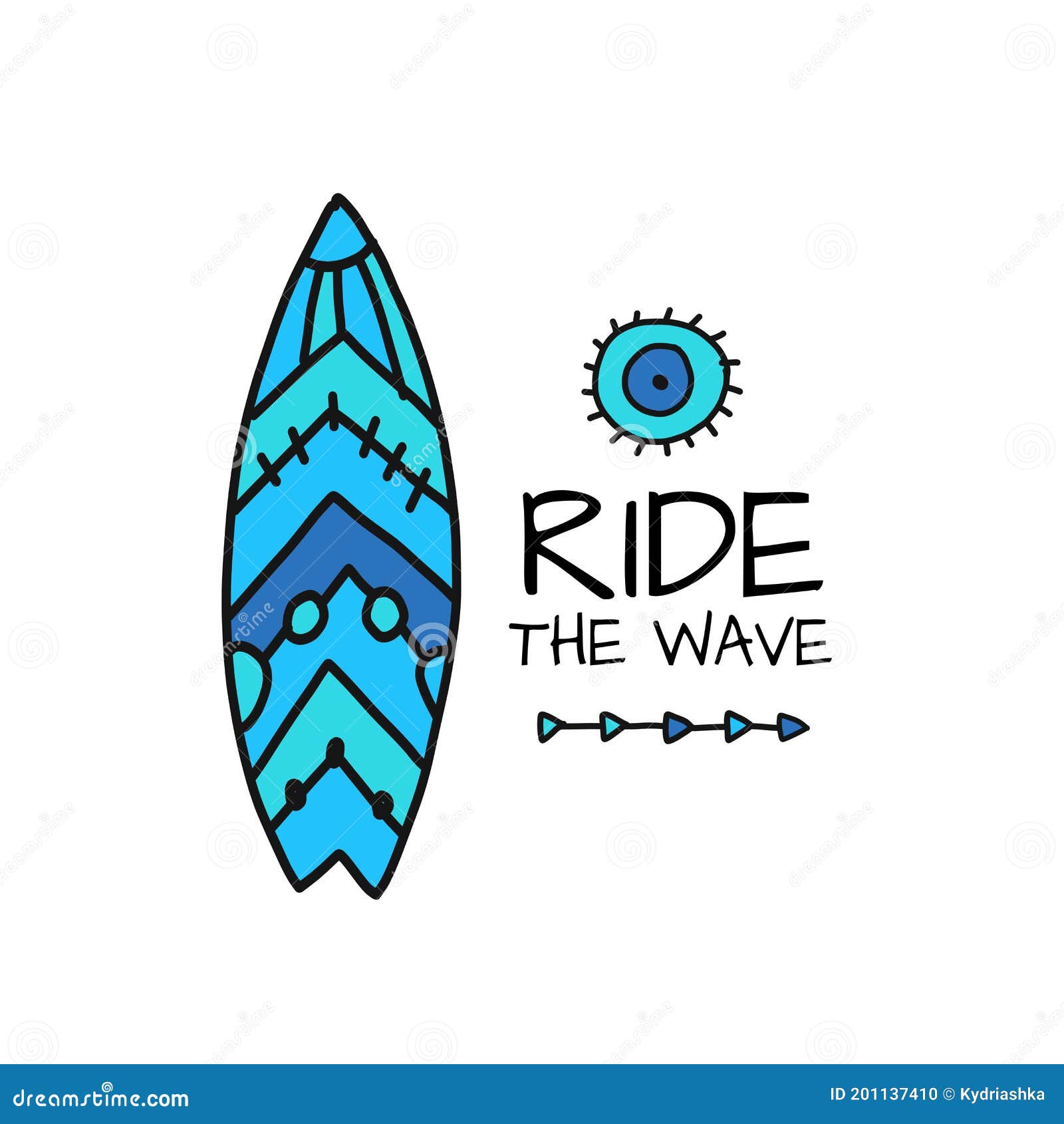 One Surfboard Isolated Icon. Simple Element Illustration From Nautical ...