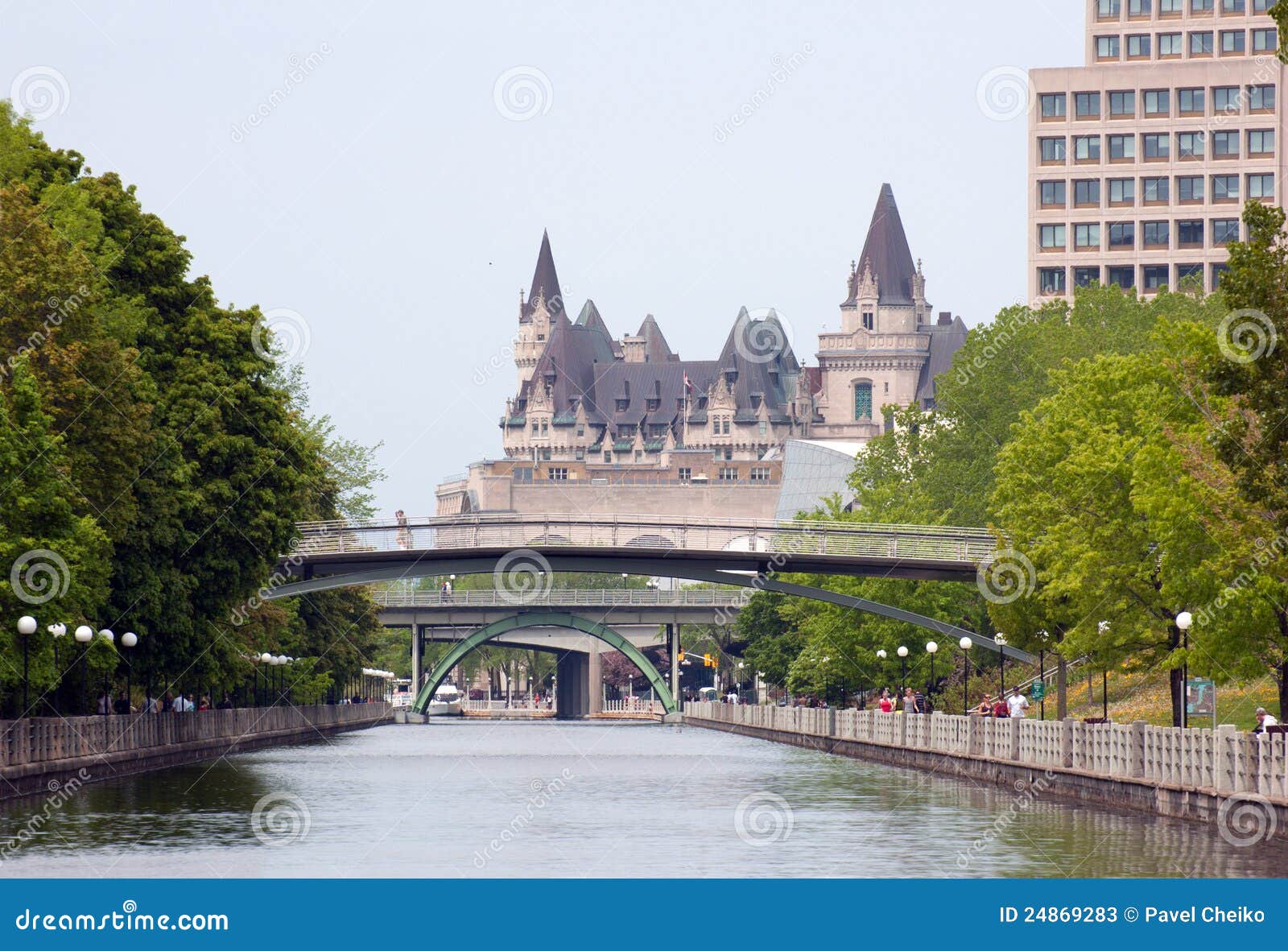 Rideau Canal stock image. Image of waterway, capital - 24869283