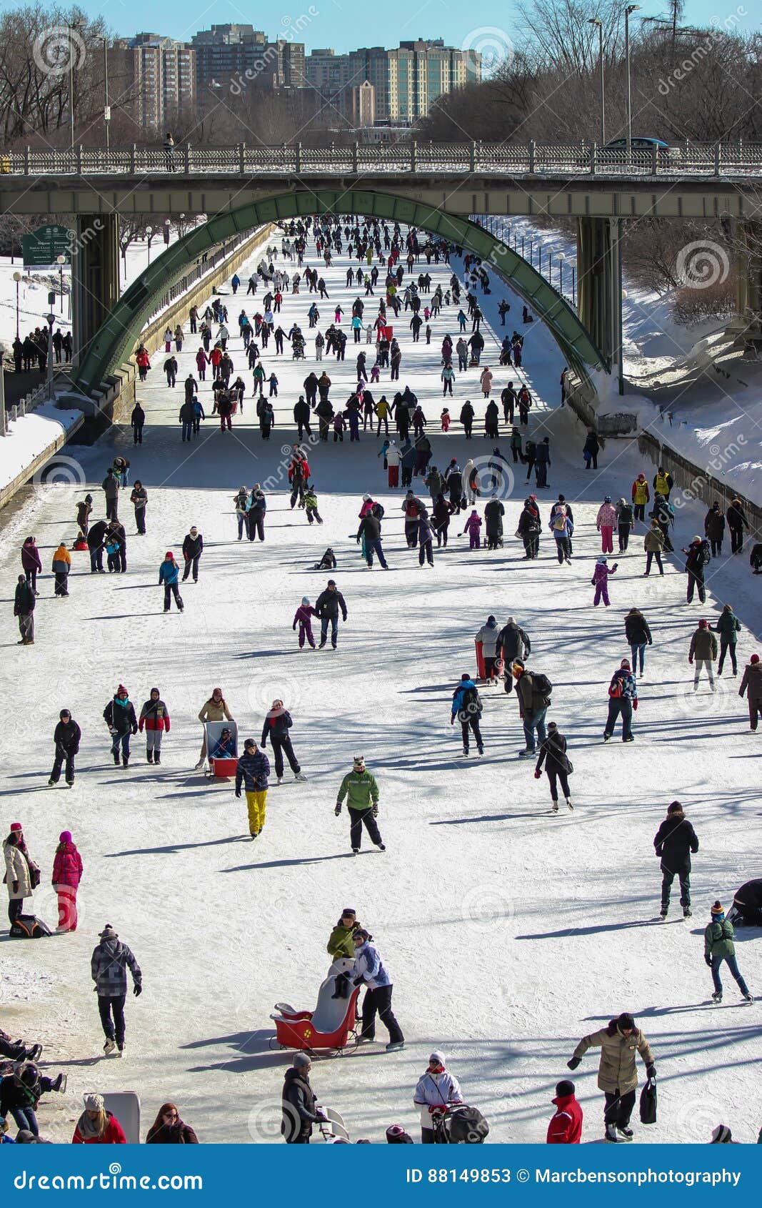 Rideau Canal Skateway editorial stock photo. Image of rink - 88149853