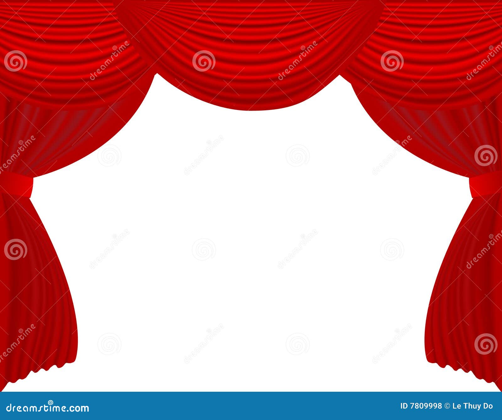 Rideau ouvert illustration stock. Illustration du rideau - 7809998