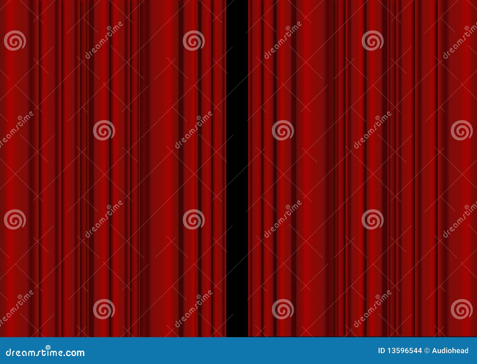 Rideau rouge illustration stock. Illustration du rideau - 13596544
