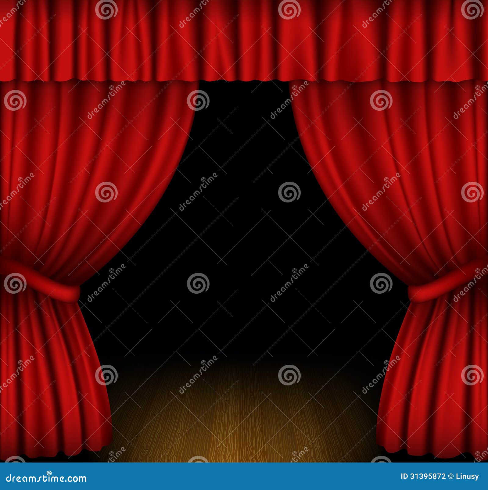 Rideau rouge illustration de vecteur. Illustration du opéra - 31395872