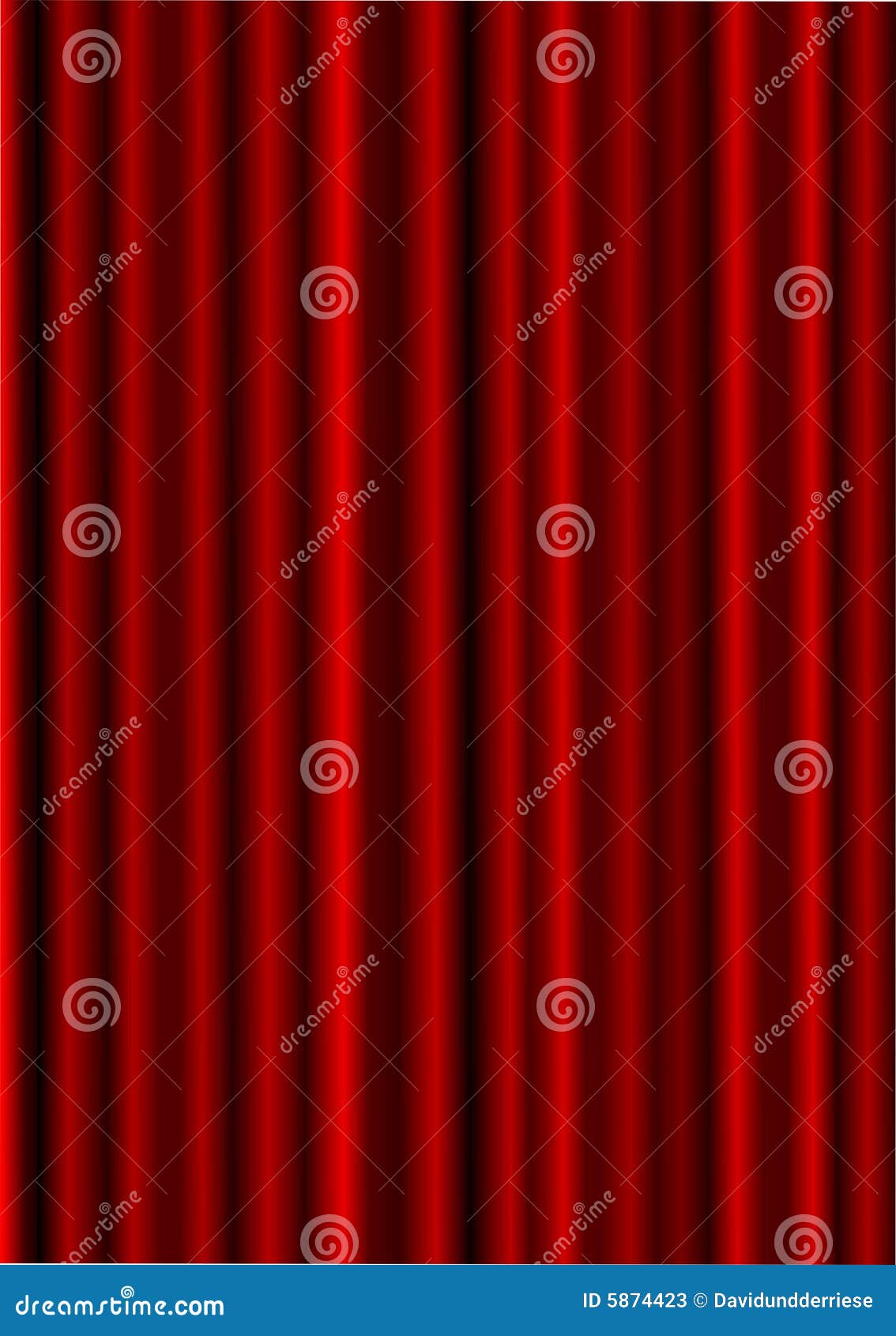 Rideau rouge. illustration de vecteur. Illustration du velours - 5874423