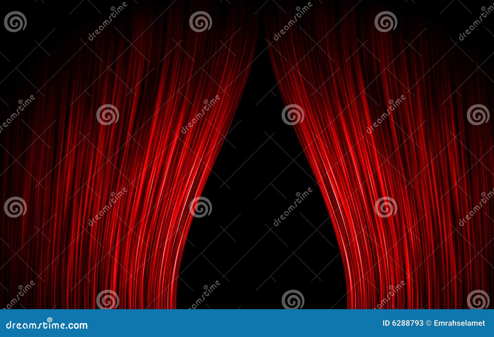 Rideau rouge illustration stock. Illustration du drape - 6288793