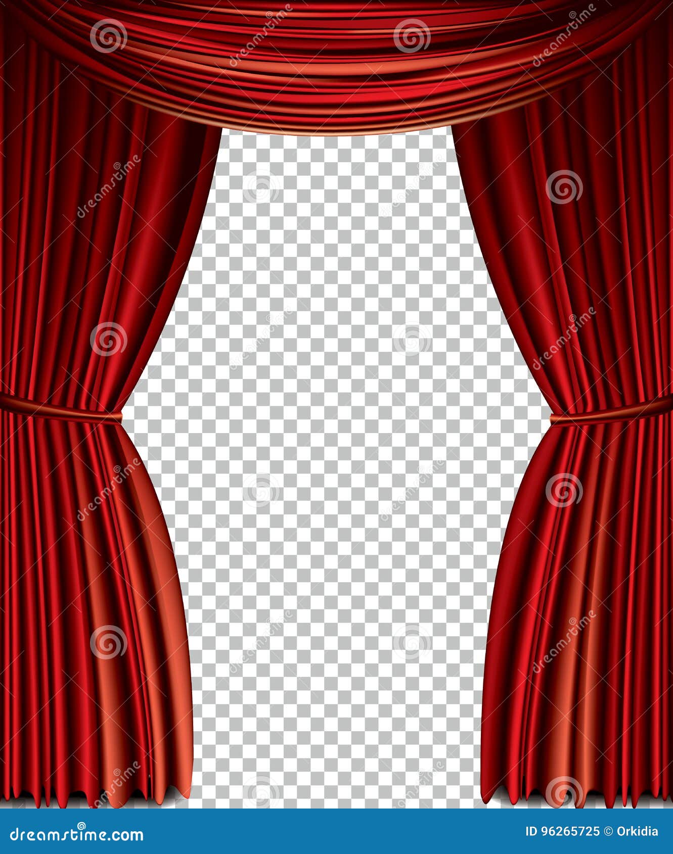Rideau rouge illustration de vecteur. Illustration du festival - 96265725