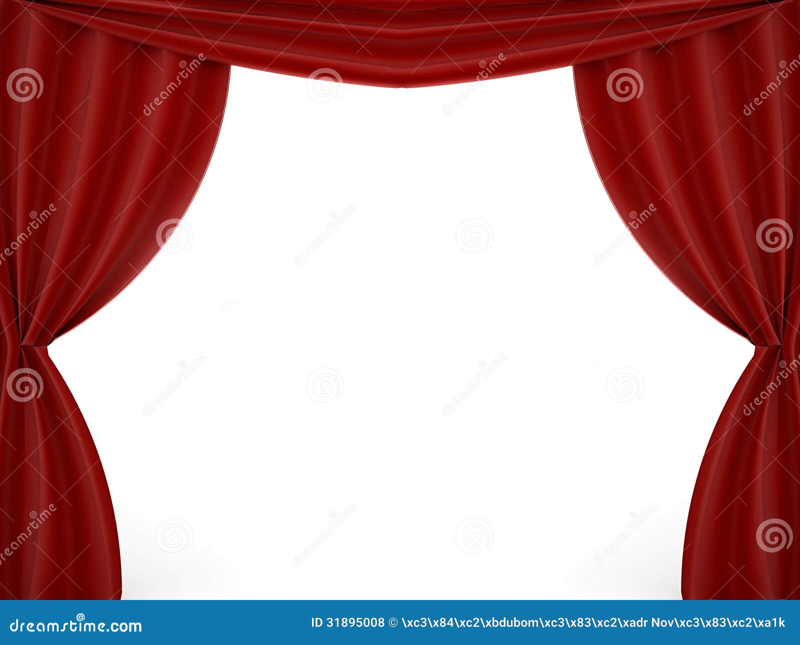 Rideau rouge classique illustration stock. Illustration du acte - 31895008