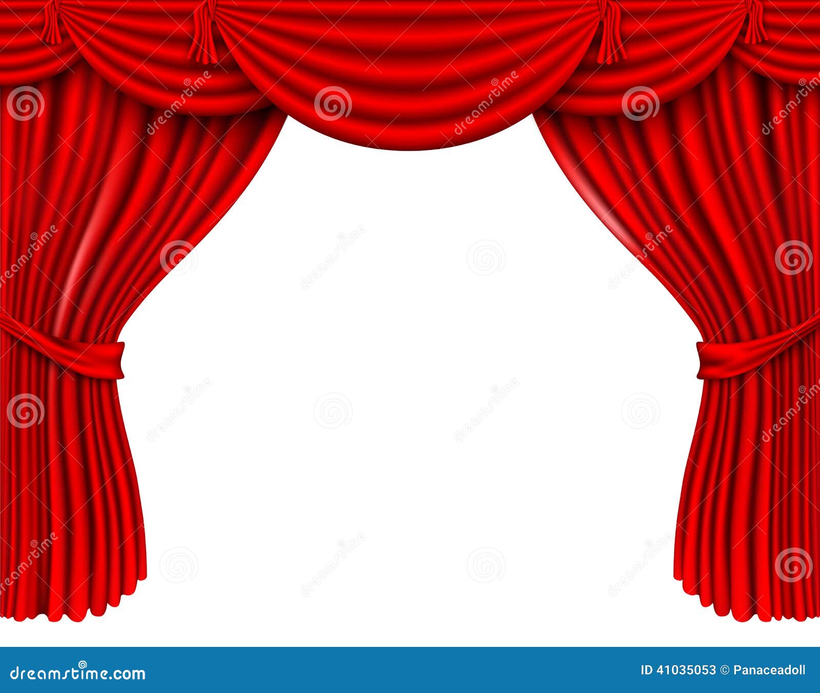 Rideaux en soie rouges illustration stock. Illustration du illustration ...