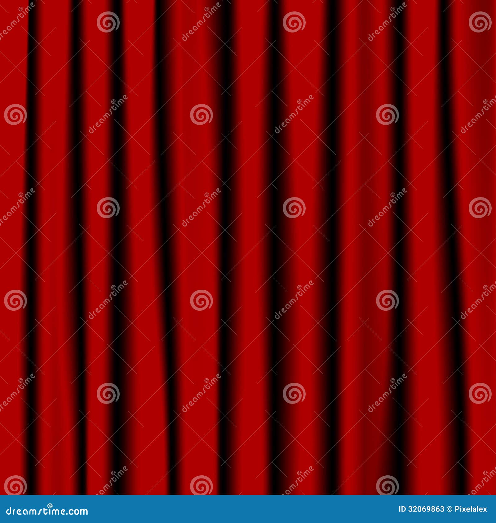 Rideaux rouges illustration de vecteur. Illustration du matériau - 32069863