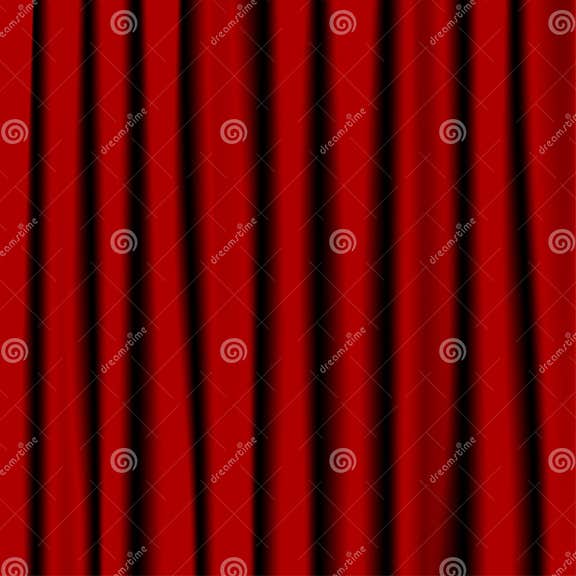 Rideaux rouges illustration de vecteur. Illustration du matériau - 32069863