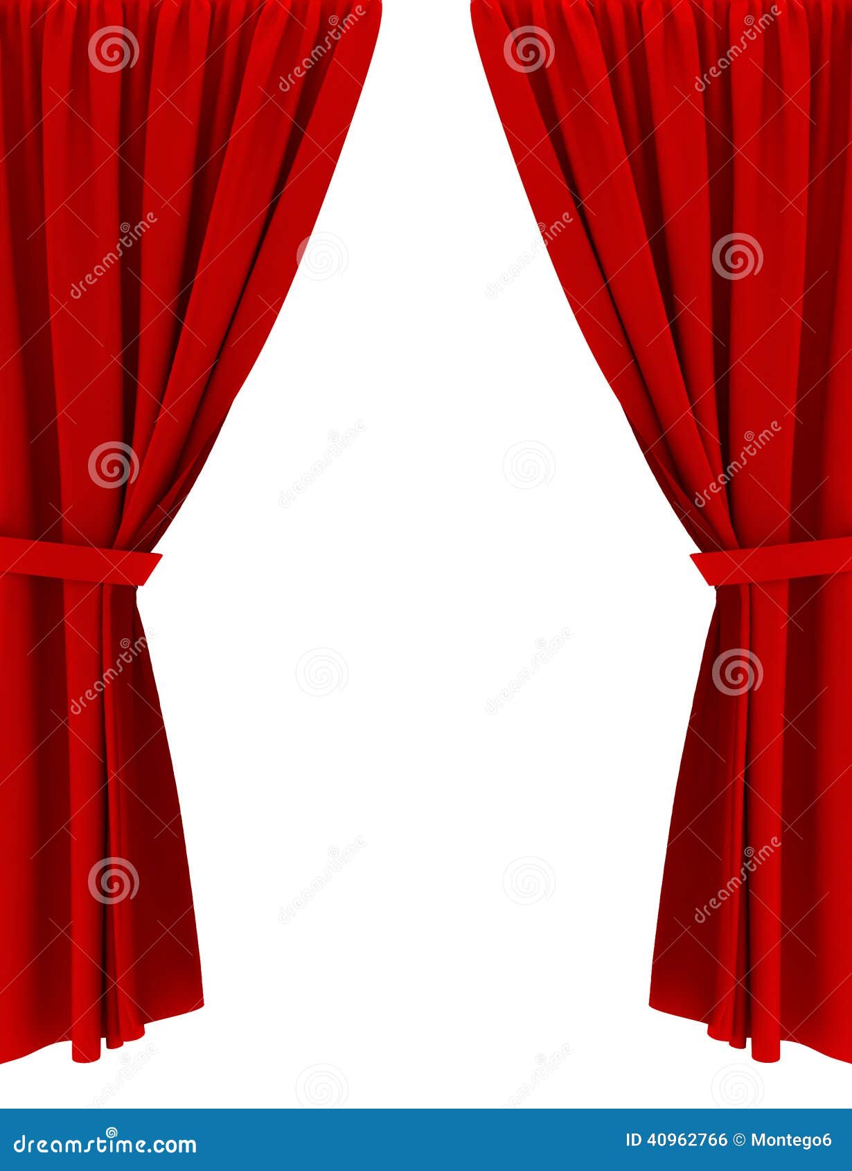 Rideaux rouges illustration stock. Illustration du décoration - 40962766