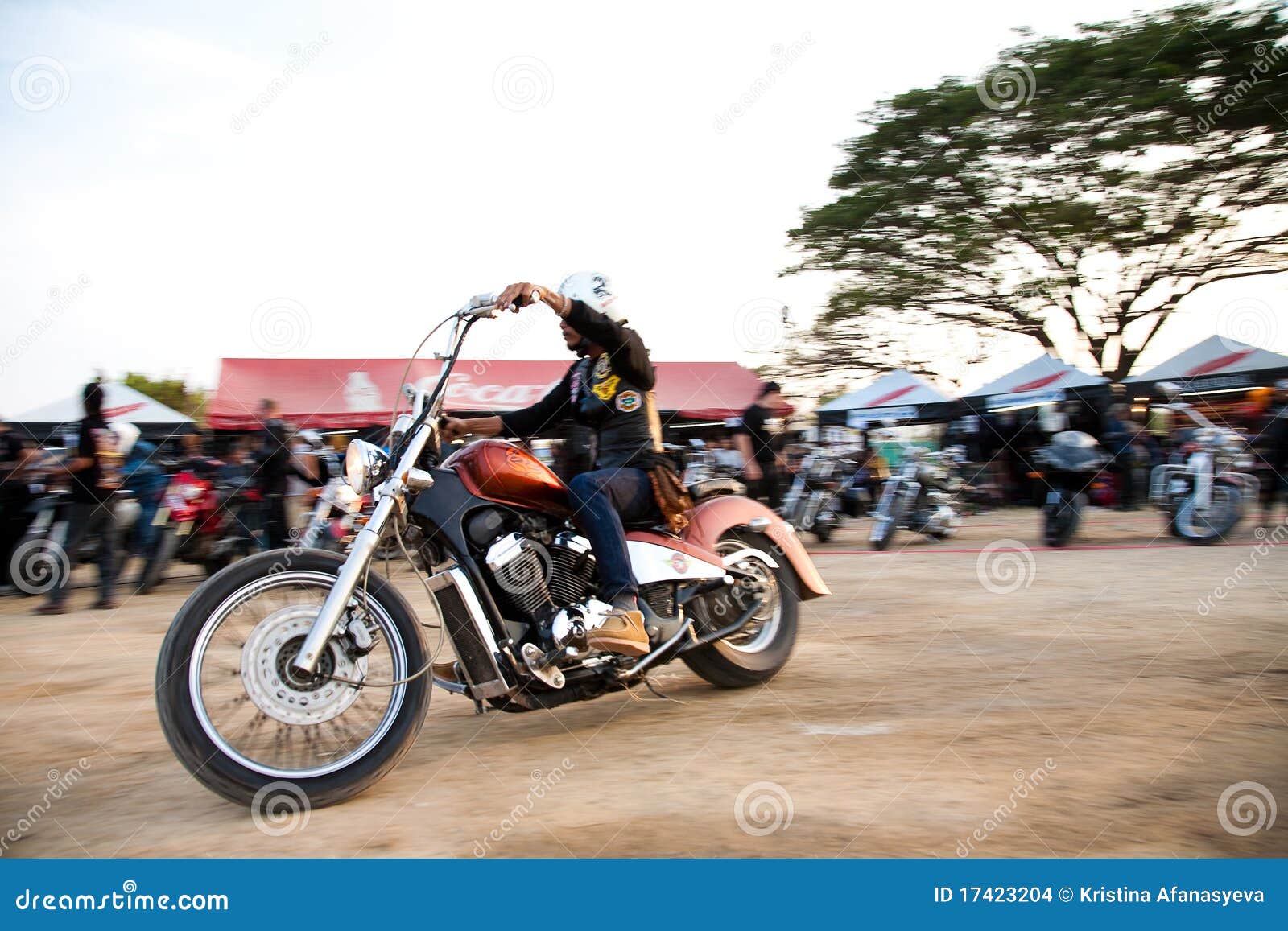 Rider on a chopper editorial stock image. Image of move - 17423204