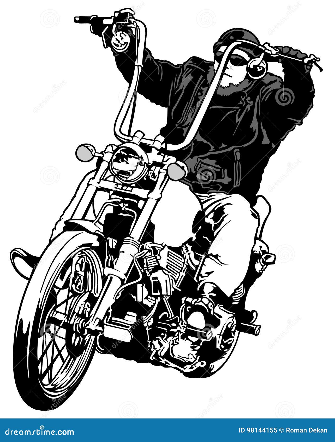 Chopper Cartoon Vector | CartoonDealer.com #11770825