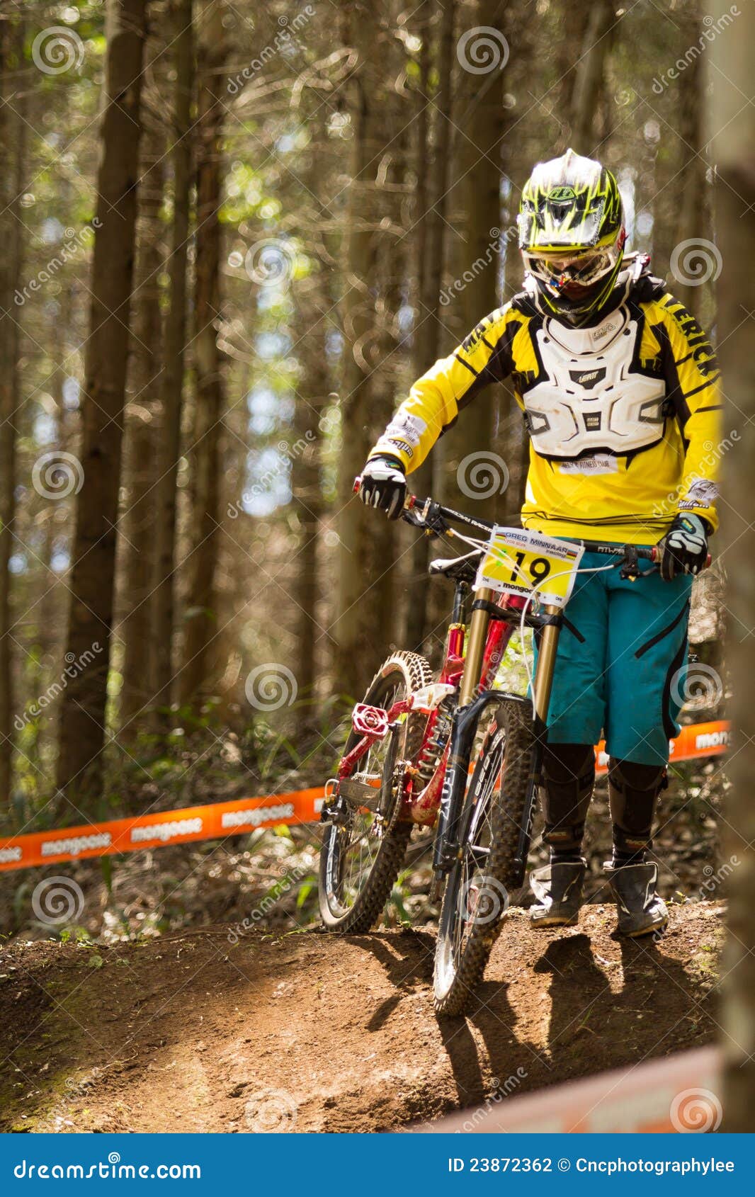 Rider at Greg Minaar Racing and Mongoose Downhill Editorial Photography ...