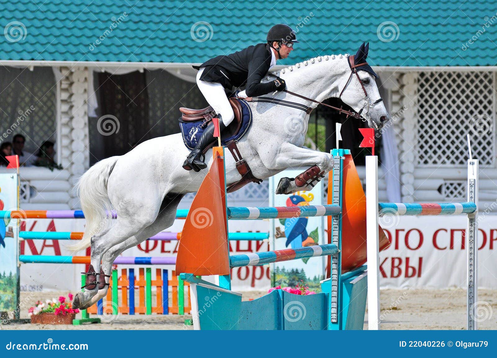 Rider on jump horse editorial photo. Image of motion - 22040226