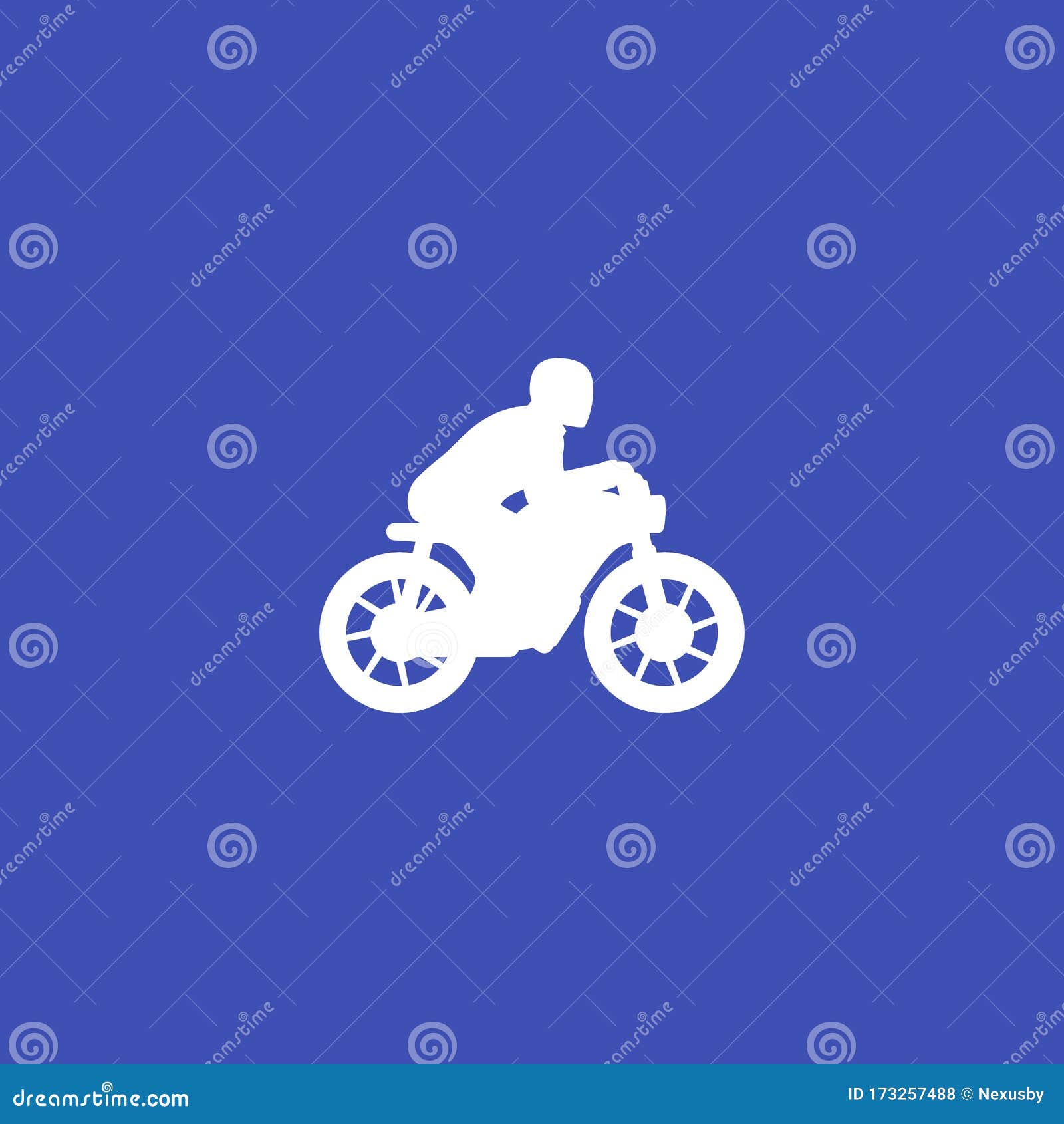 Rider on Motorcycle Vector Icon Stock Vector - Illustration of symbol ...