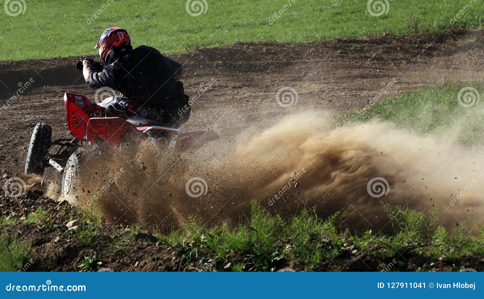 Rider during Quad Cross Training Race, Sport Editorial Photo - Image of ...