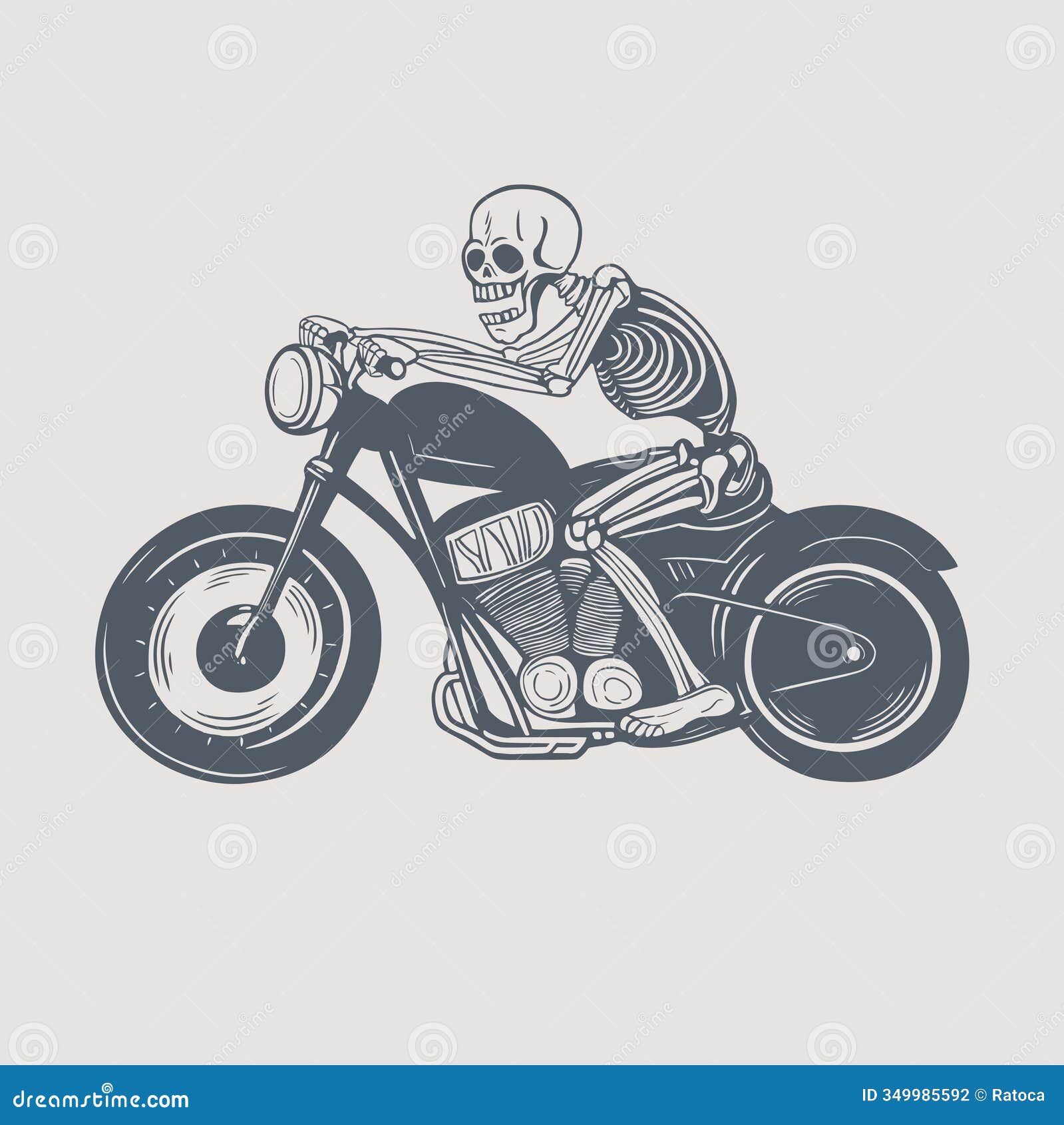Rider skeleton draw stock illustration. Illustration of racer - 349985592