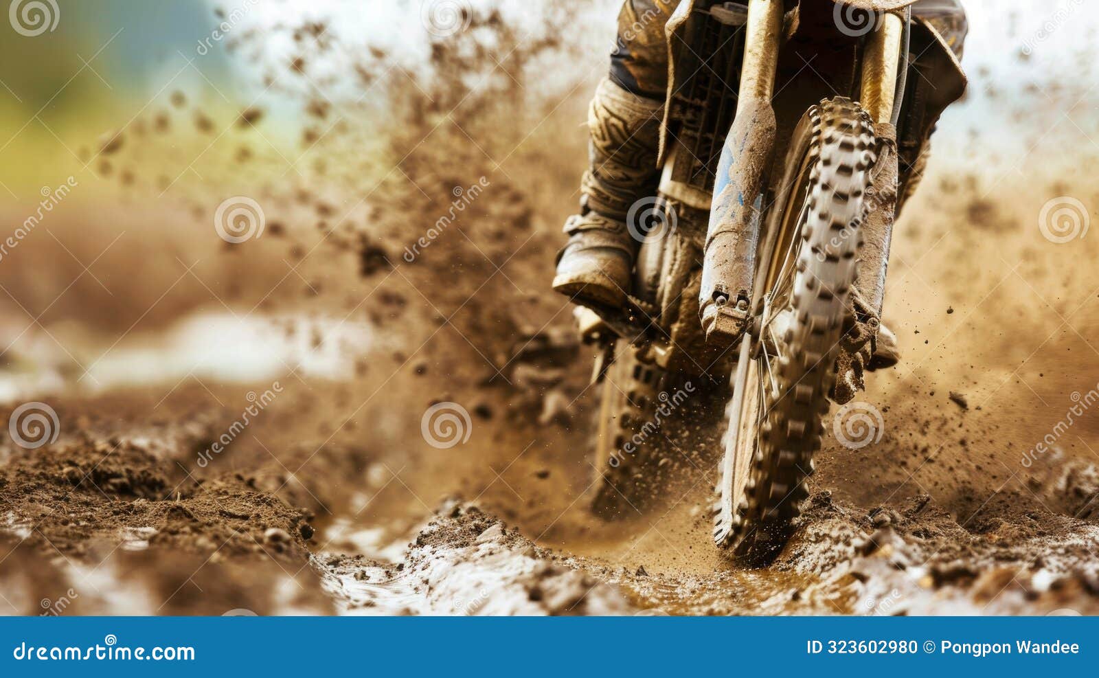 Mud-Splattered Motocross Rider Pushing The Limits In Extreme Enduro ...