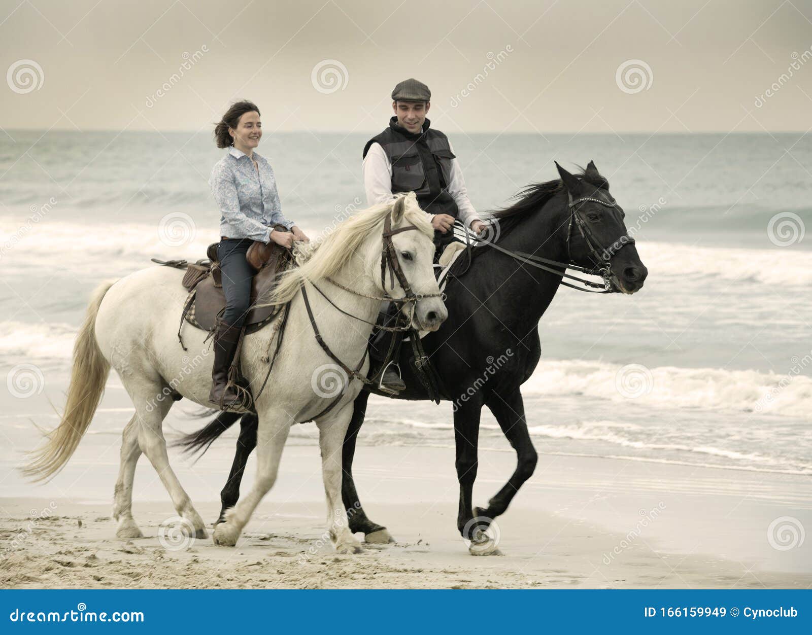 Riders and horses stock image. Image of wave, horse - 166159949