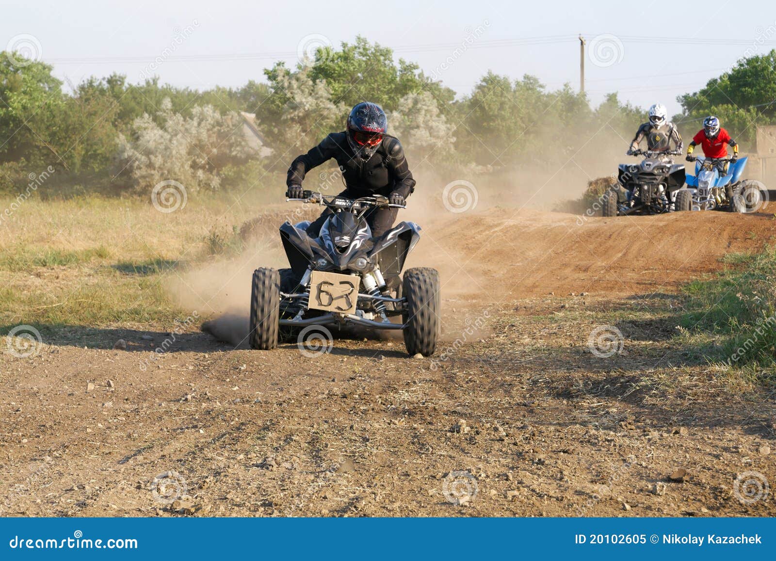 Riders on quad bikes editorial image. Image of motocross - 20102605