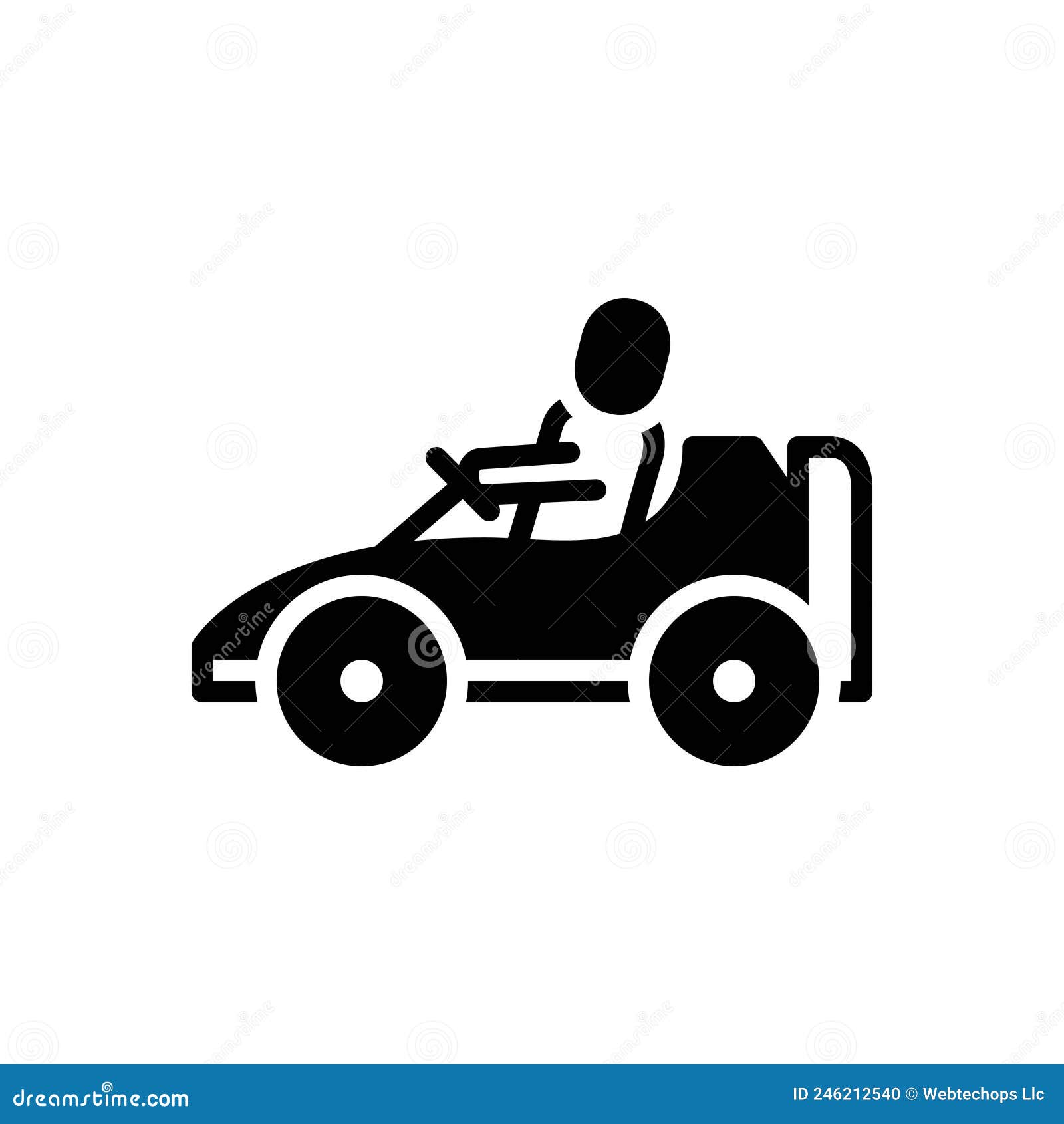 Black Solid Icon for Rides, Car and Transport Stock Vector ...