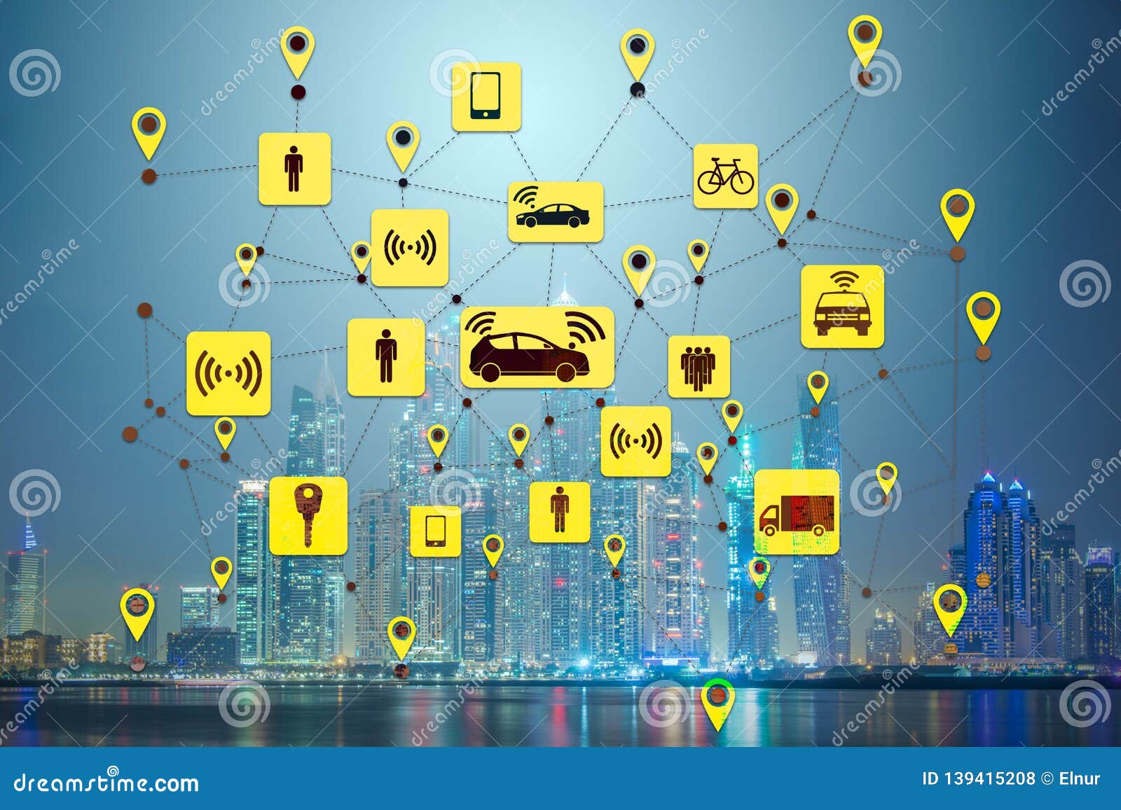 Carpooling Concept Vector Illustration In Cartoon Style. Carpool And ...