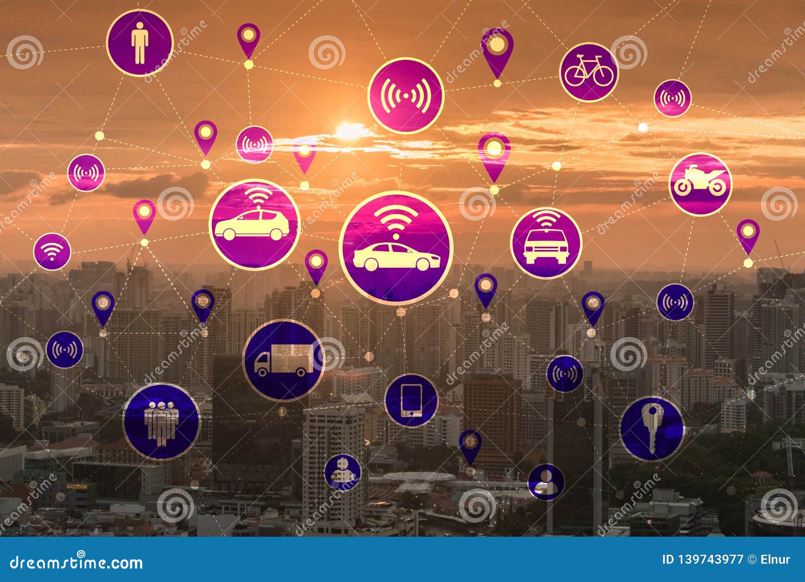 Carpooling Concept Vector Illustration In Cartoon Style. Carpool And ...