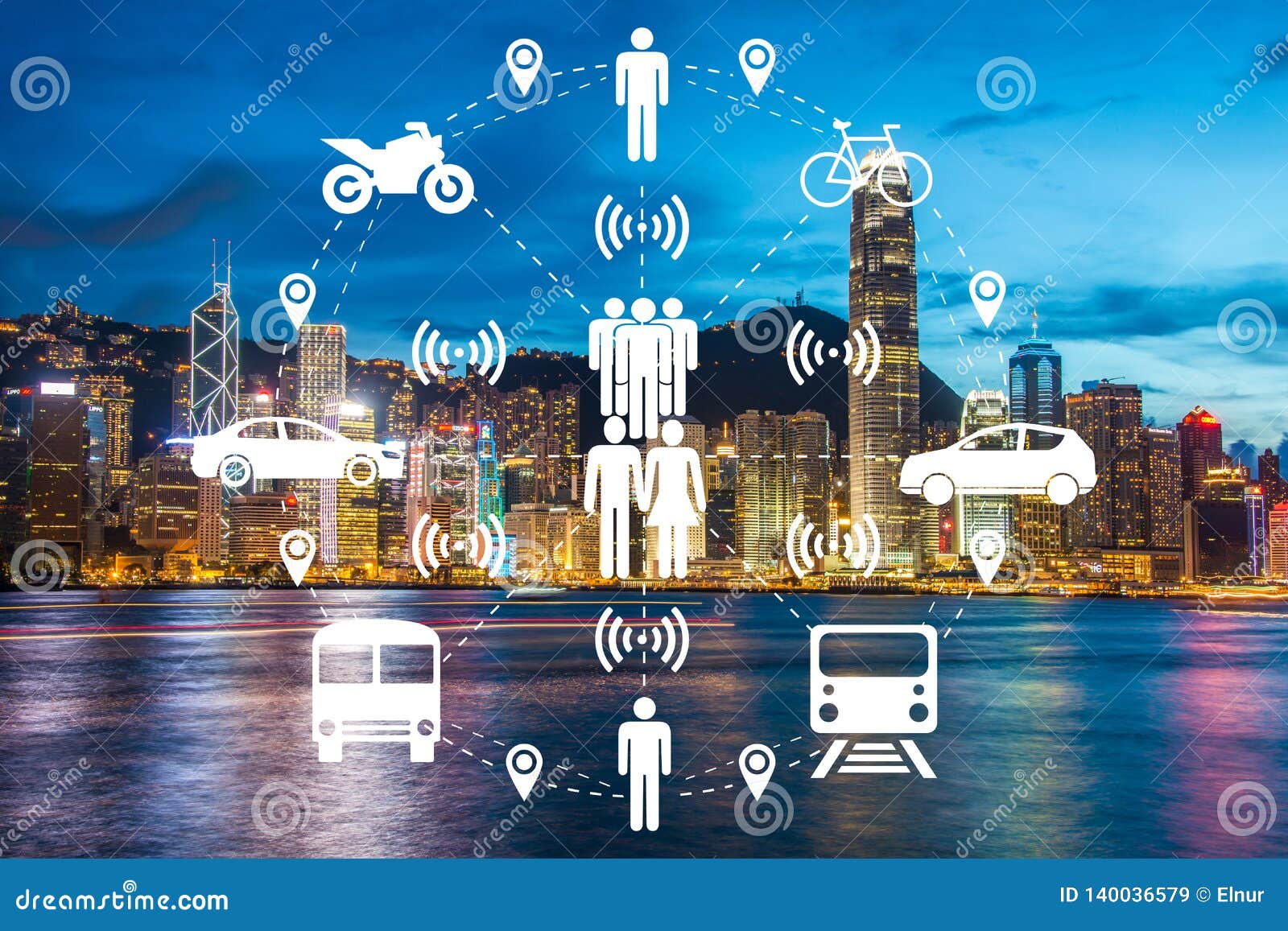 Carpooling Concept Vector Illustration In Cartoon Style. Carpool And ...