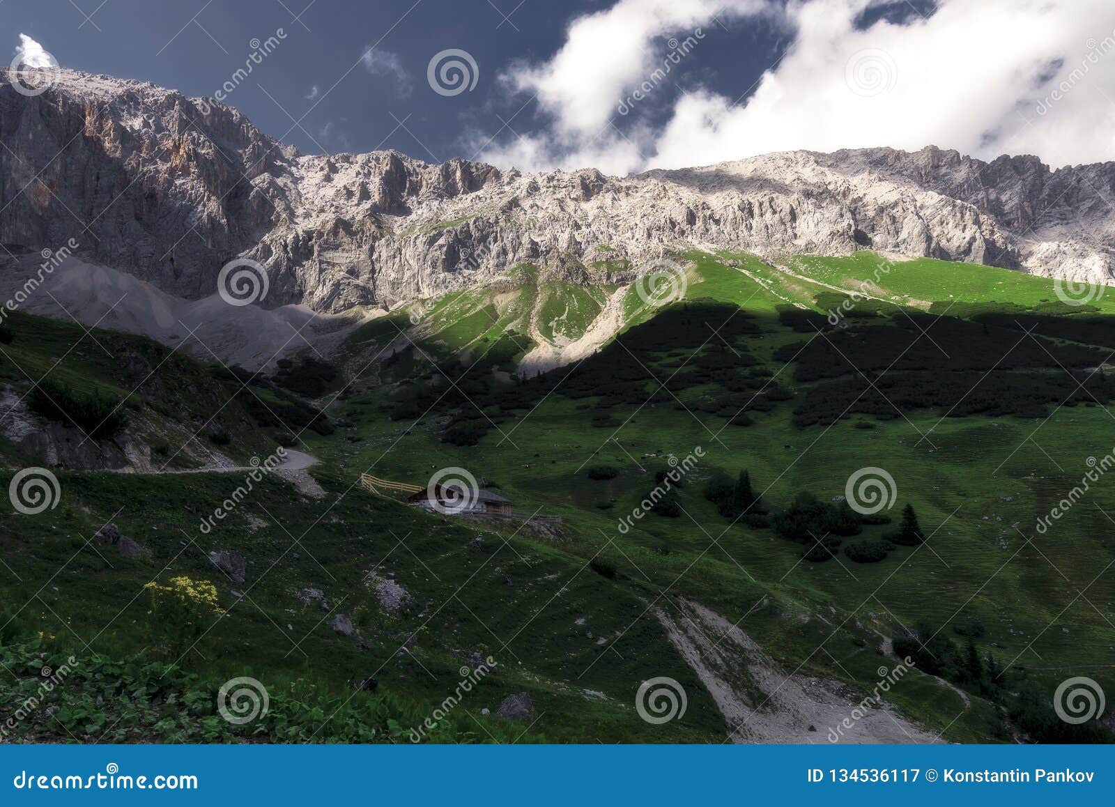 Ridge of the Austrian Alps at Summer Time Stock Image - Image of hiking ...
